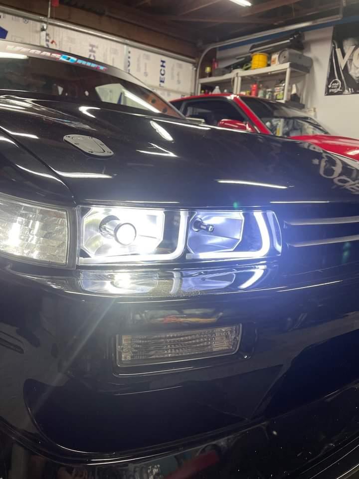 BRIXX S13 SILVIA -SUPER RETRO- HEADLIGHTS V2 LED NEON L AND SEQUENTIAL ...